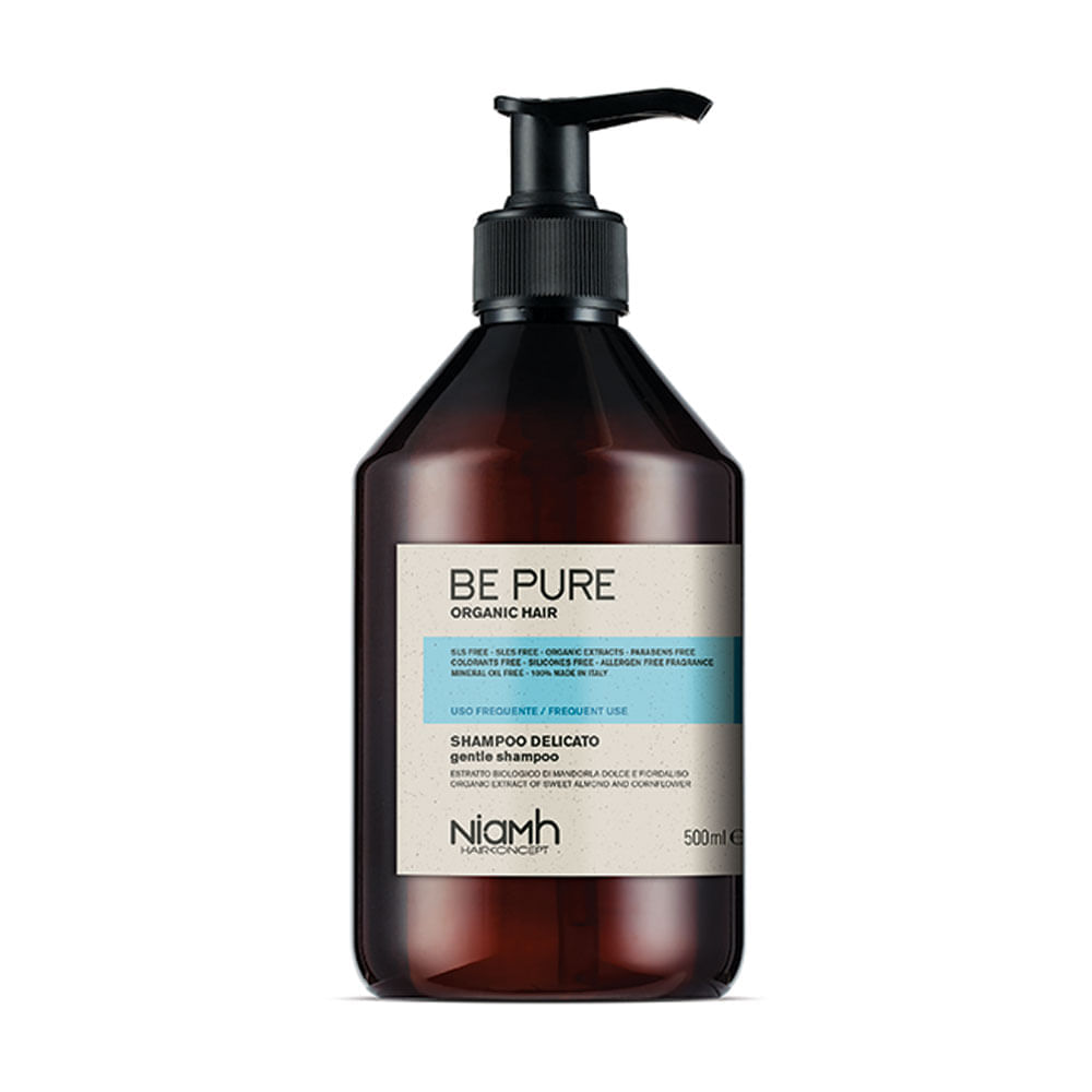 BE PURE Shampoo Orgánico Delicado Alivio de la Irritación 500 ml - Aruma