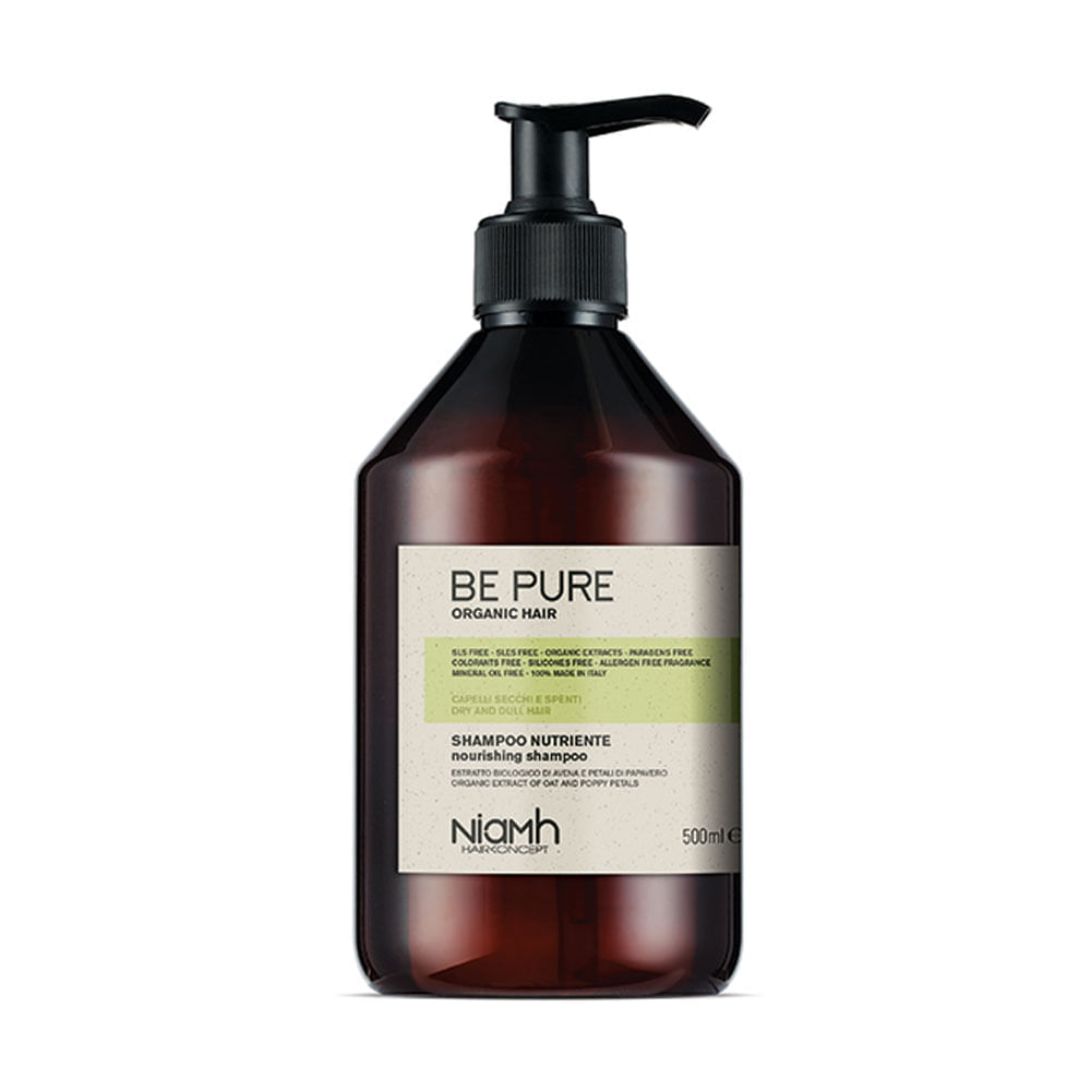 BE PURE Shampoo Orgánico Nutritivo 500 ml
