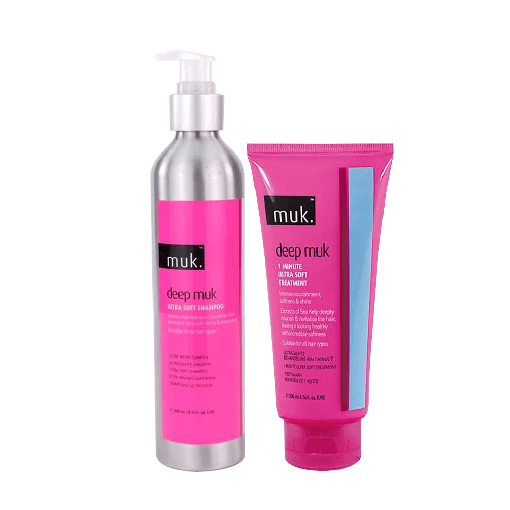 MUK Set Shampoo Deep Ultra Soft 300 ml + Tratamiento 1 Minute Deep ...