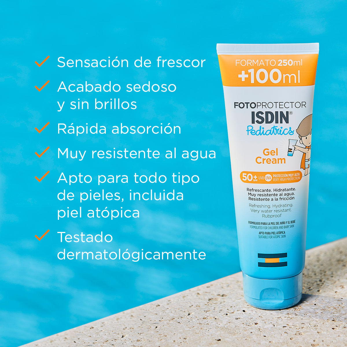 Fotoprotector ISDIN Gel Cream Pediatrics SPF 50+ - Aruma