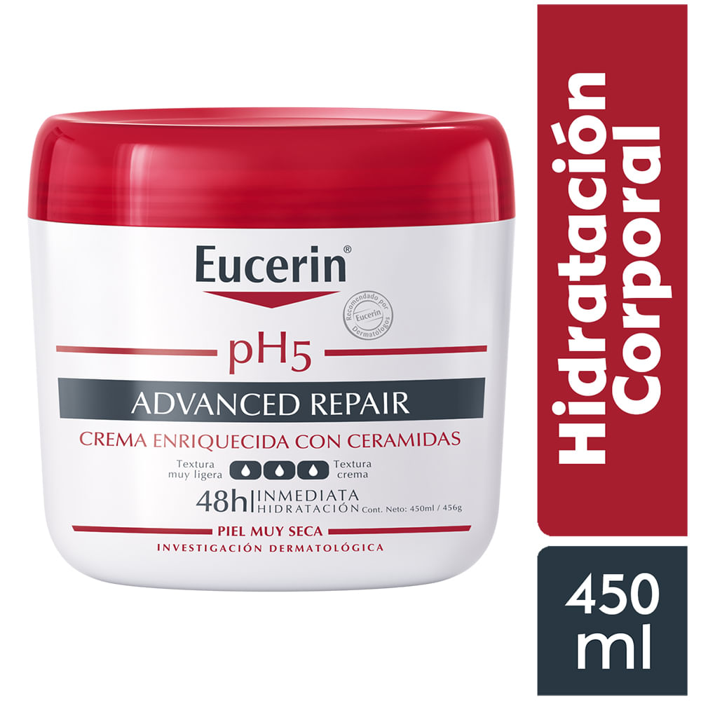 Crema corporal Eucerin pH5 Advanced Repair 450 ml - Aruma