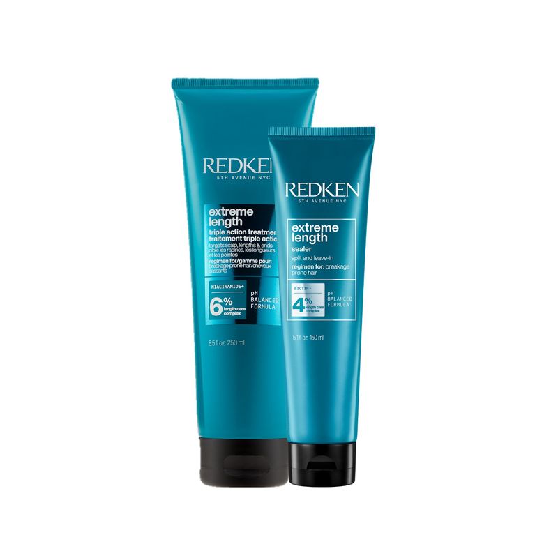 Pack Redken Dúo Extreme Length Tratamiento Triple Action Treatment ...