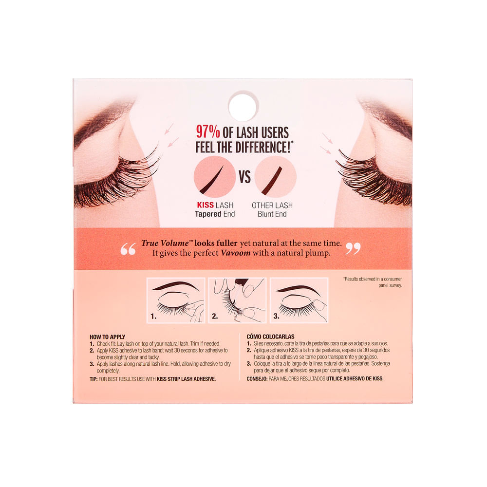 Pestañas Postizas True Volumen Single Lash Ritzy 55Gr Kiss - Aruma
