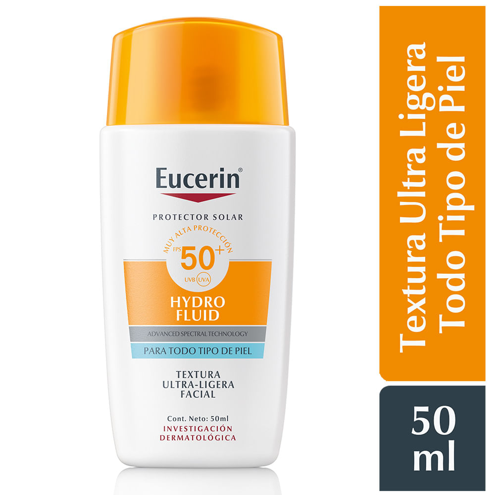Protector solar Eucerin Face Hydro Fluid SPF 50+ - Aruma