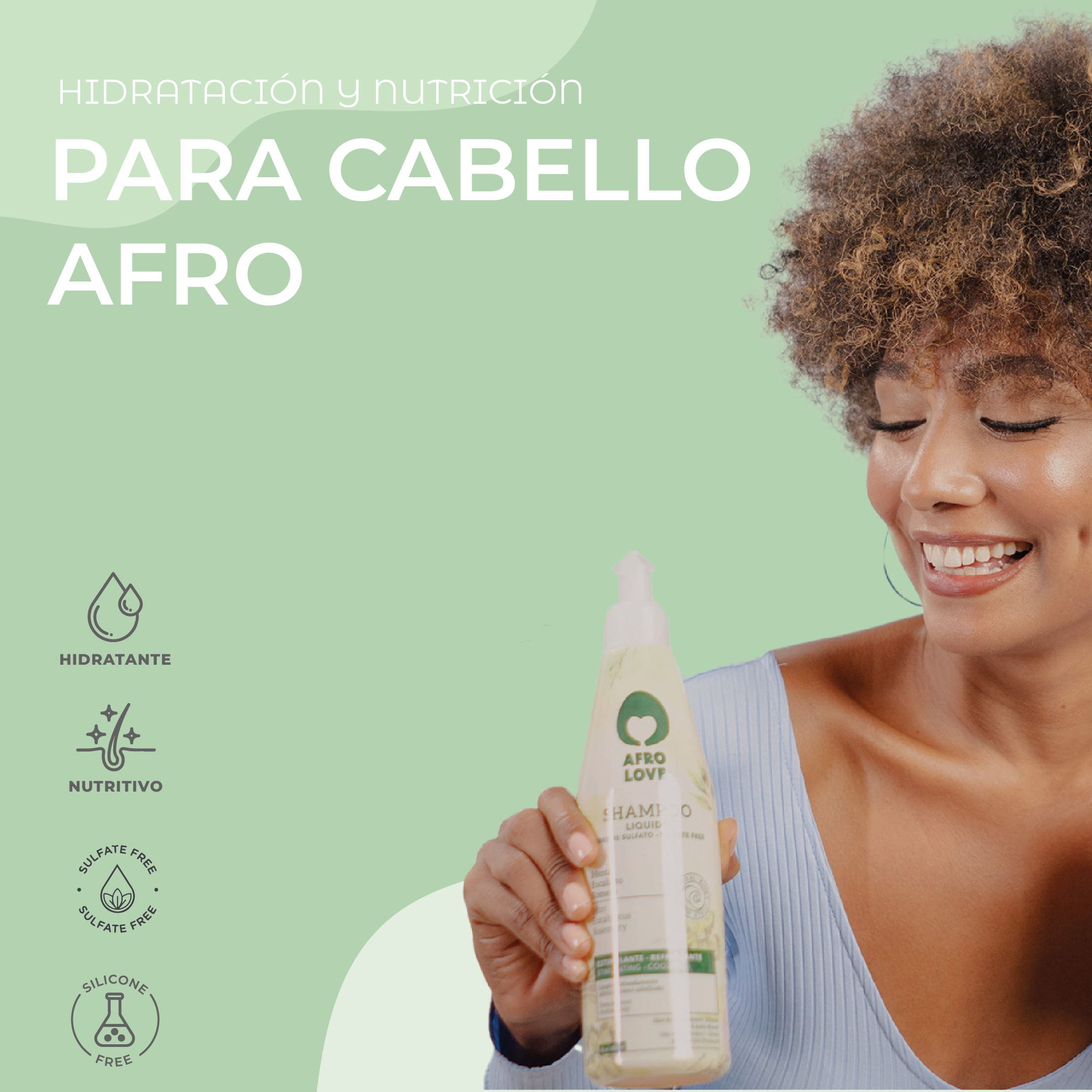 Shampoo Afro Love Limpieza Profunda 290 ml - Aruma