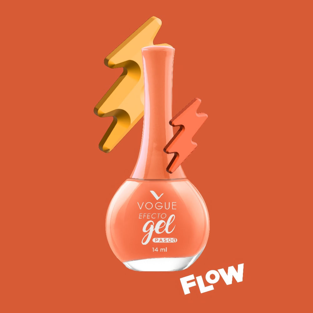 Esmalte Vogue Efecto Gel Tono Flow 14ml - Aruma