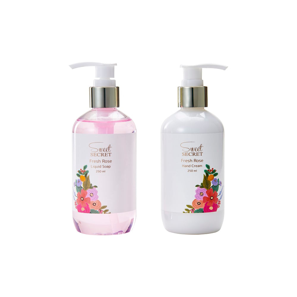 Pack Sweet Secret Metal Tray Jabón Líquido 250ml + Crema De Manos 250ml ...