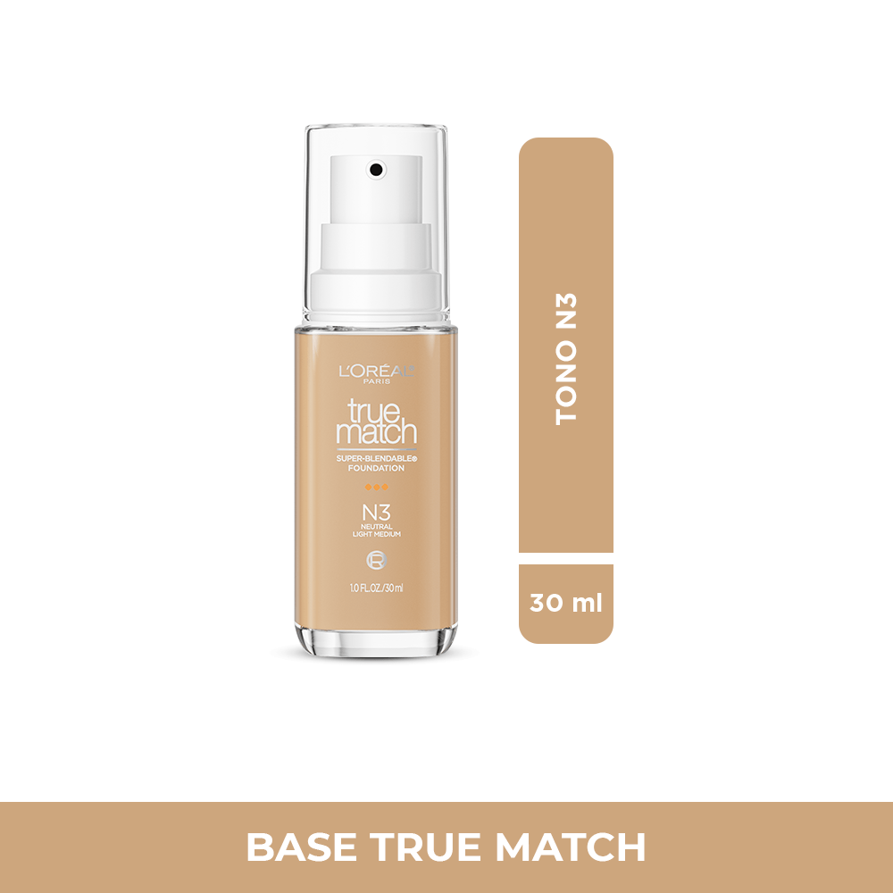 Base Líquida True Match Tono 1.0Fl.Oz.730Ml N3 L'Oreal Paris - Aruma