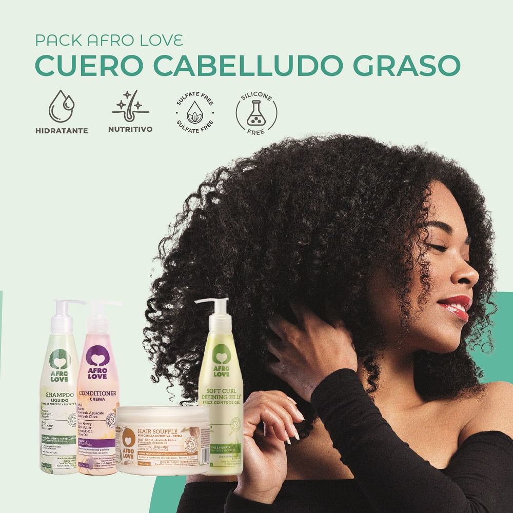 Pack Afro Love Cuero Cabelludo Graso - Aruma