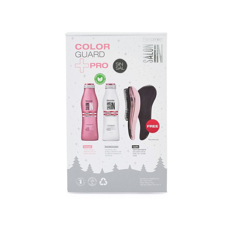 Set Salon In Color Guard Shampoo + Acondicionador + Glitter Detangle ...