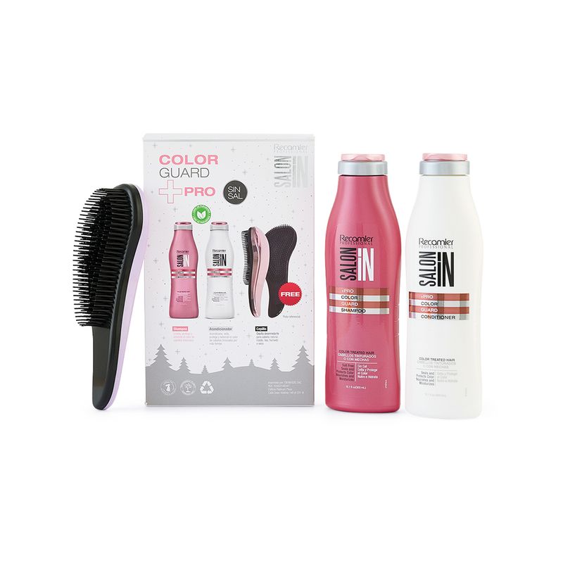 Set Salon In Color Guard Shampoo + Acondicionador + Glitter Detangle ...