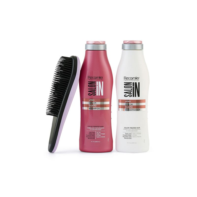 Set Salon In Color Guard Shampoo + Acondicionador + Glitter Detangle ...