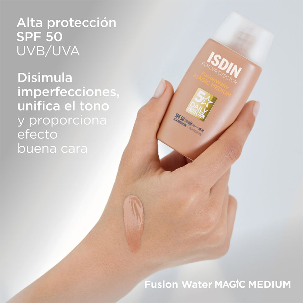 Fotoprotector ISDIN Fusion Water Color Medium SPF 50 - Aruma