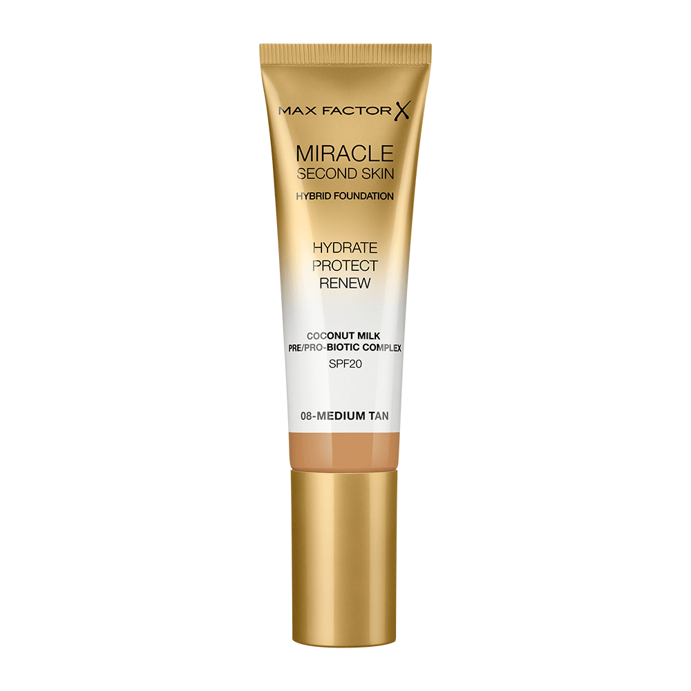 Base Max Factor Miracle Second Skin Medium Tan Liquidación