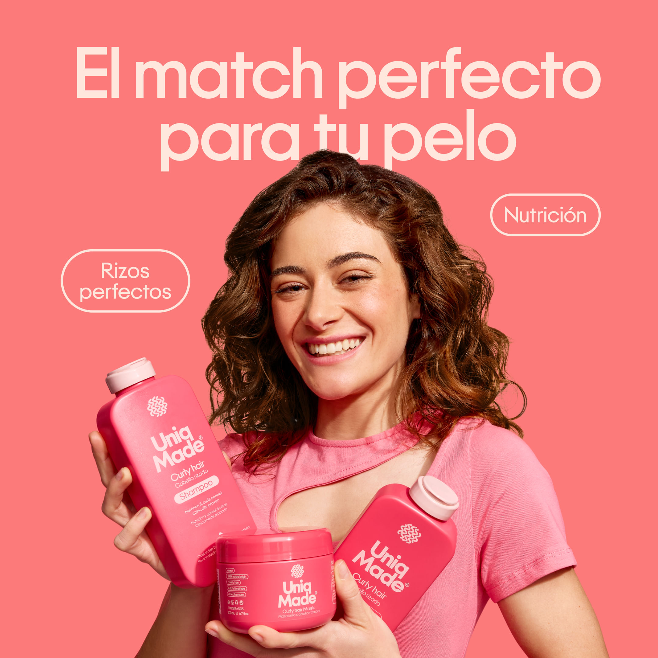 SHAMPOO UNIQ MADE CABELLO RIZADO 350 ML - Aruma