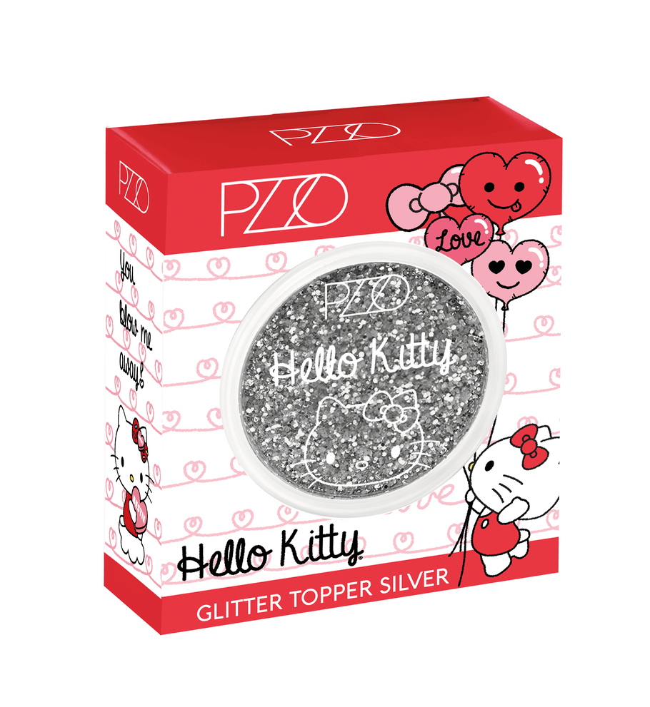 Sombra Petrizzio Hello Kitty Glitter Topper Silver - Aruma