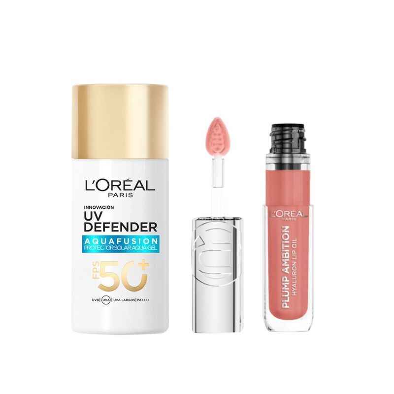 Pack Verano Bloqueador UV Aqua Fusion + Labial Plump Ambition Worth It